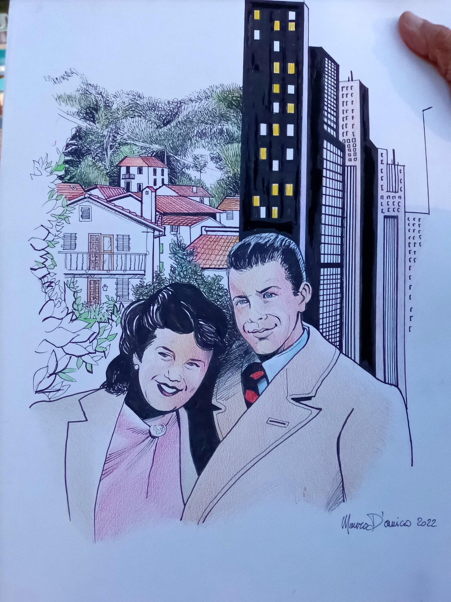 Frank Sinatra, ritratto donato al comune di Lumarzo - Prima il Levante