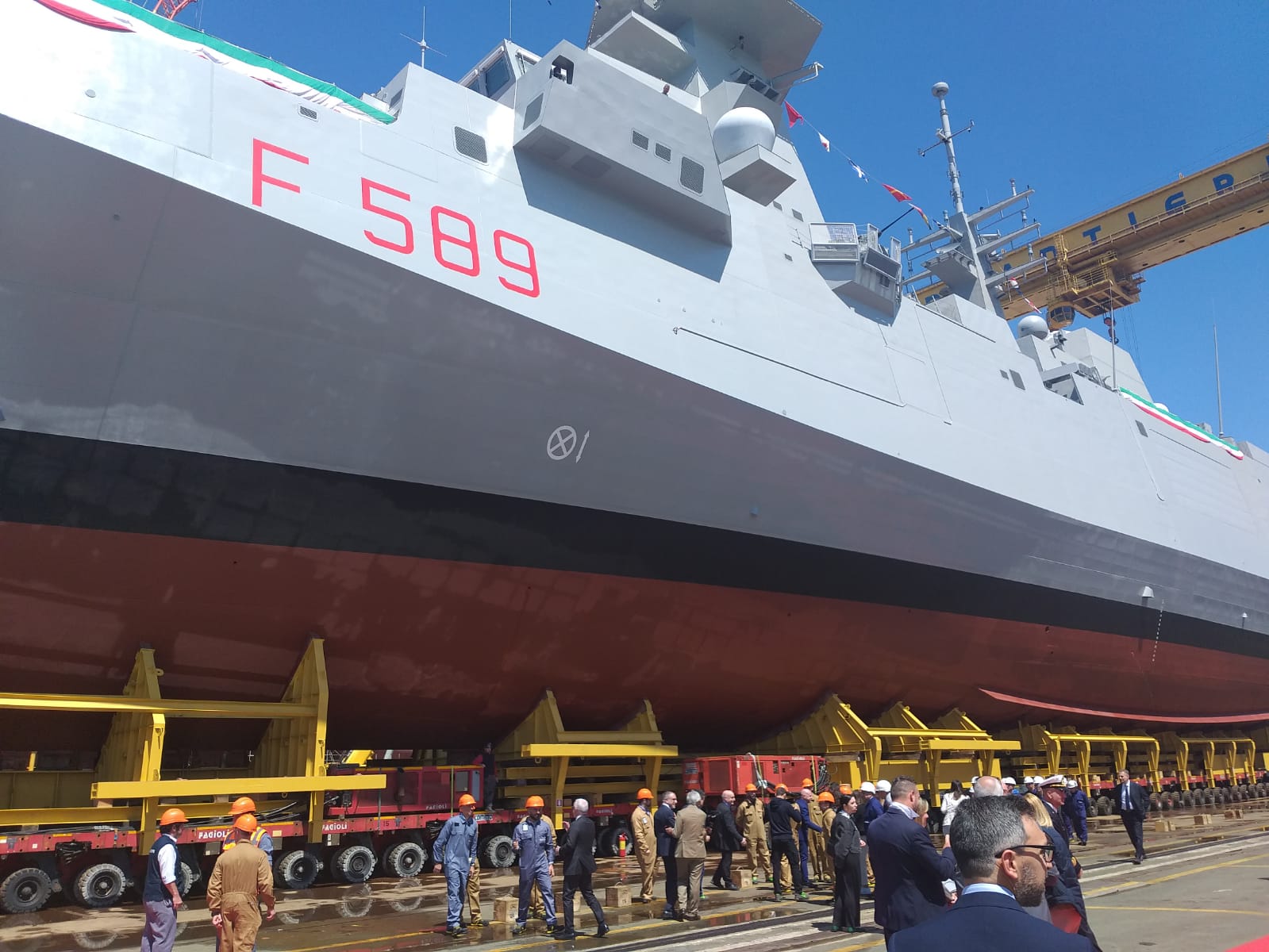 Fincantieri, varata la nuova nave Fremm "Emilio Bianchi" - Prima il Levante